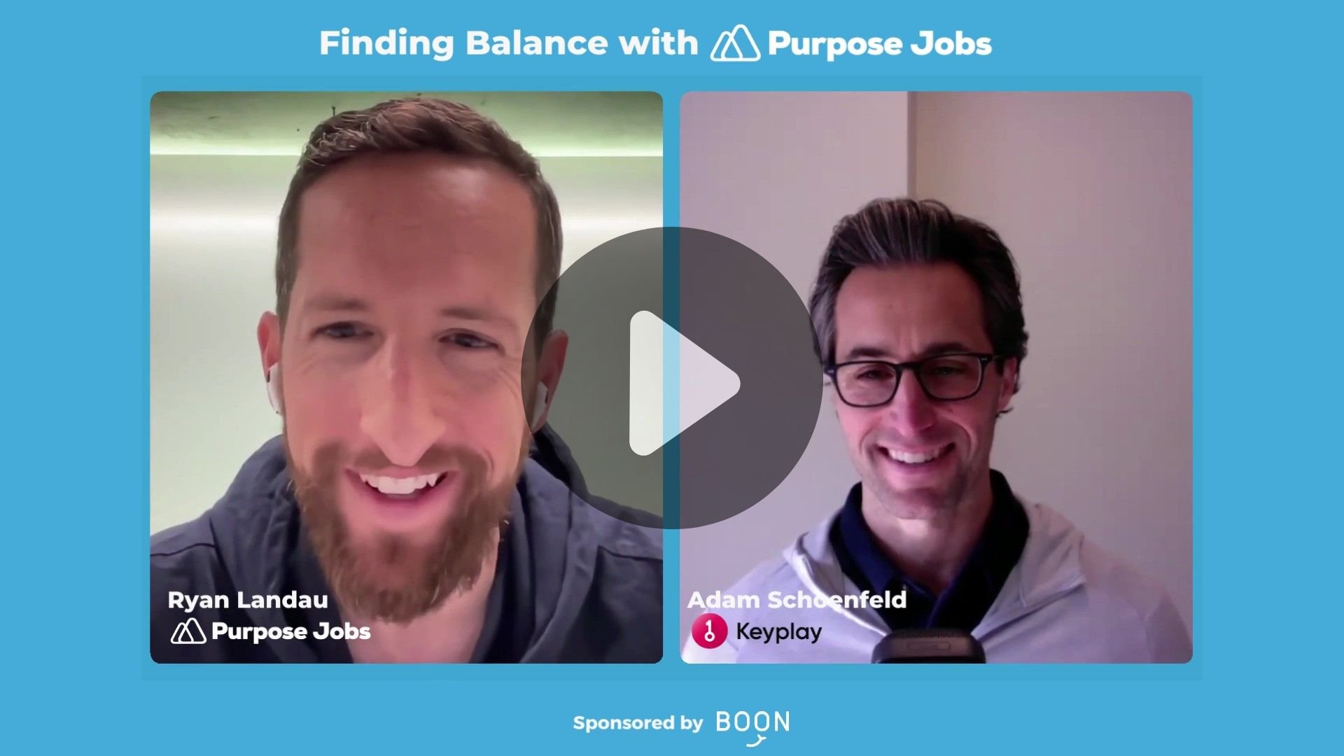 Finding Balance Video Series - Adam Schoenfeld | Purpose Jobs